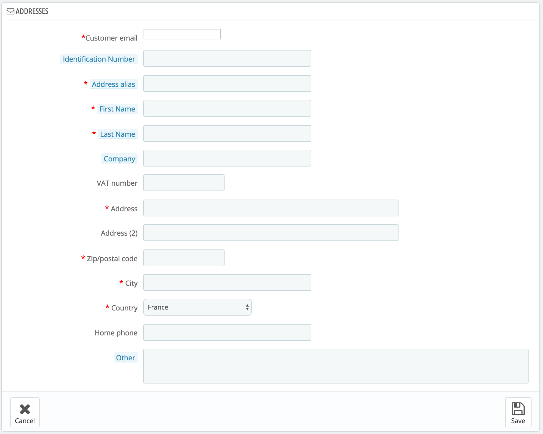Customer addresses - PrestaShop 1.7 - PrestaShop documentation Customer addresses - PrestaShop 1.7 - PrestaShop documentation