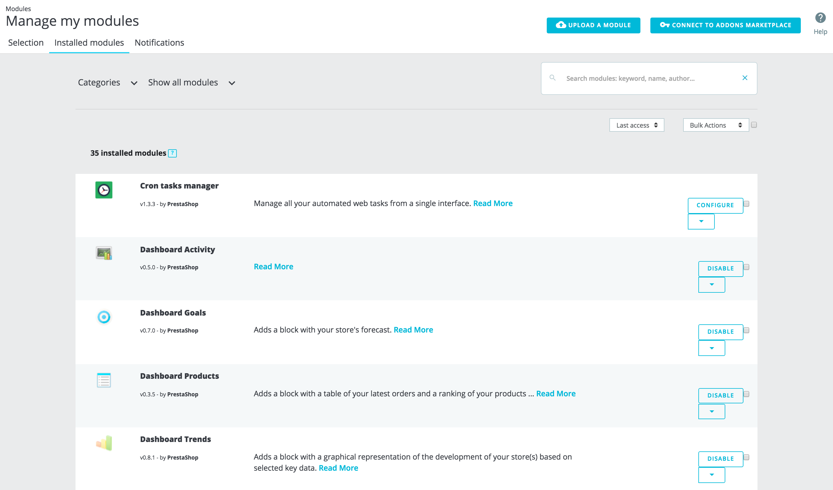 Installed modules - PrestaShop 1.7 - PrestaShop documentation Installed modules - PrestaShop 1.7 - PrestaShop documentation